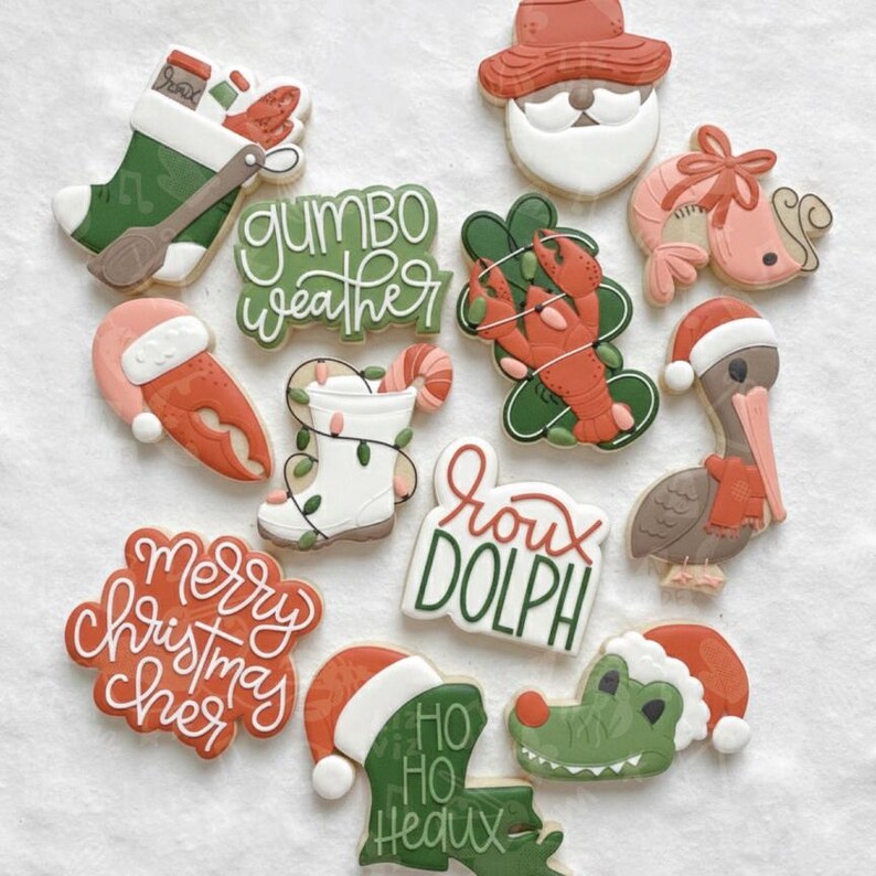 Cookie Cutter Crawfish Claw Cajun Christmas - Etsy