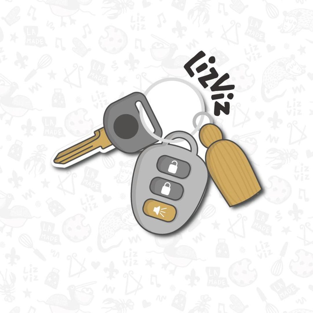 Keyring Cookie Cutter: Car Keys Fondant Cutter - Etsy