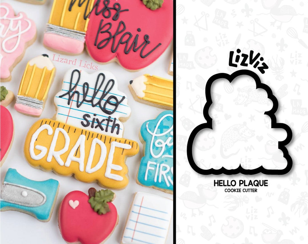 Hello Grade Cookie Cutter: Back to School Treat Cutter - Etsy