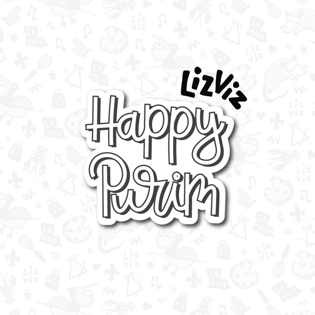 Happy Purim Cookie Cutter 2024 Design - Etsy