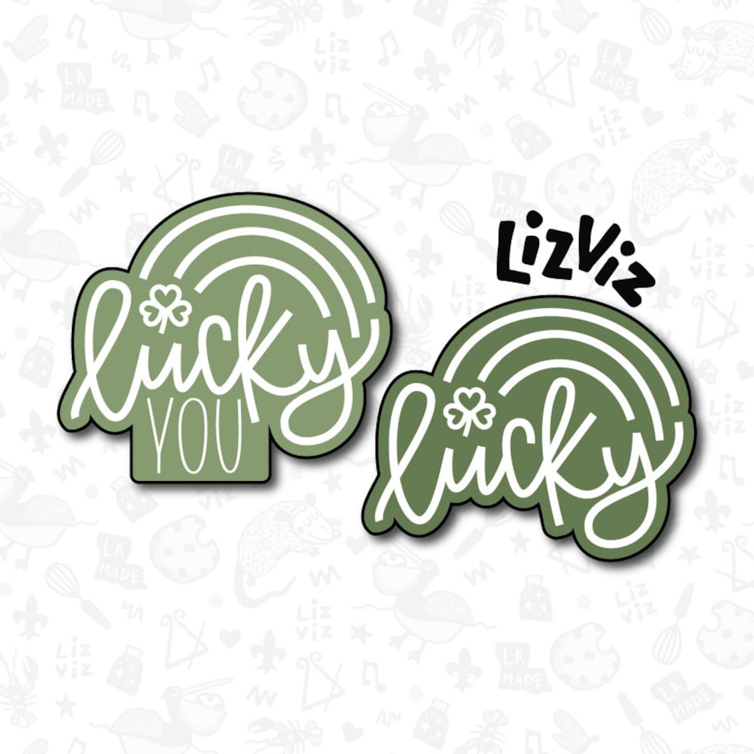 Lucky Rainbow Cookie Cutter: St. Patrick's Day Shamrock Plaque - Etsy