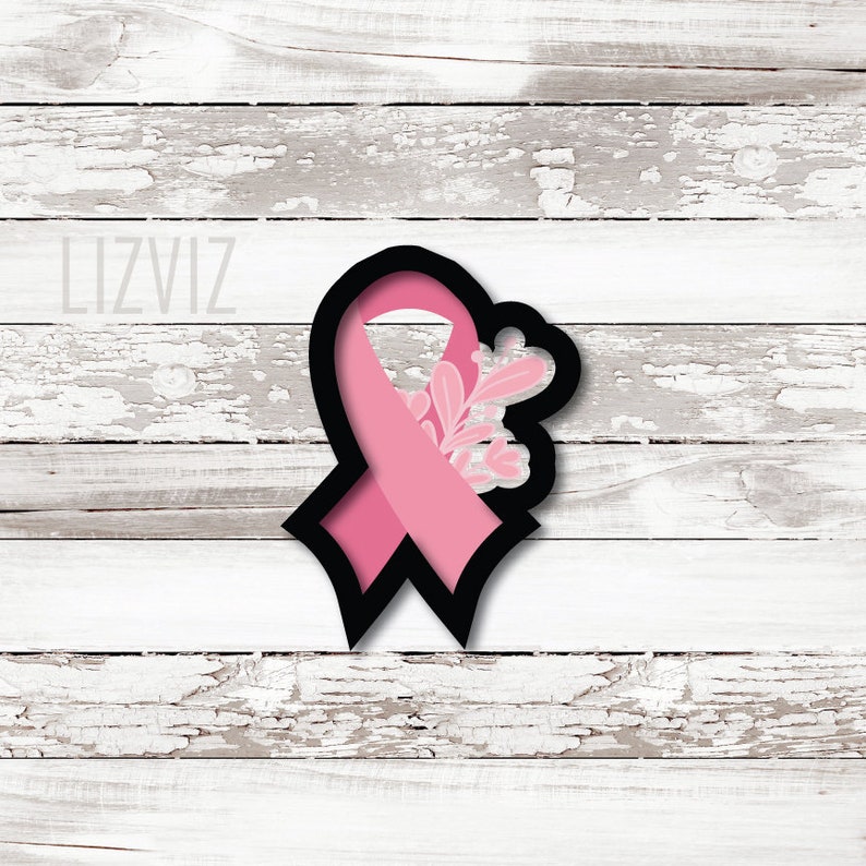 Cancer Awareness Ribbon Cookie Cutter. With Floral. - Etsy