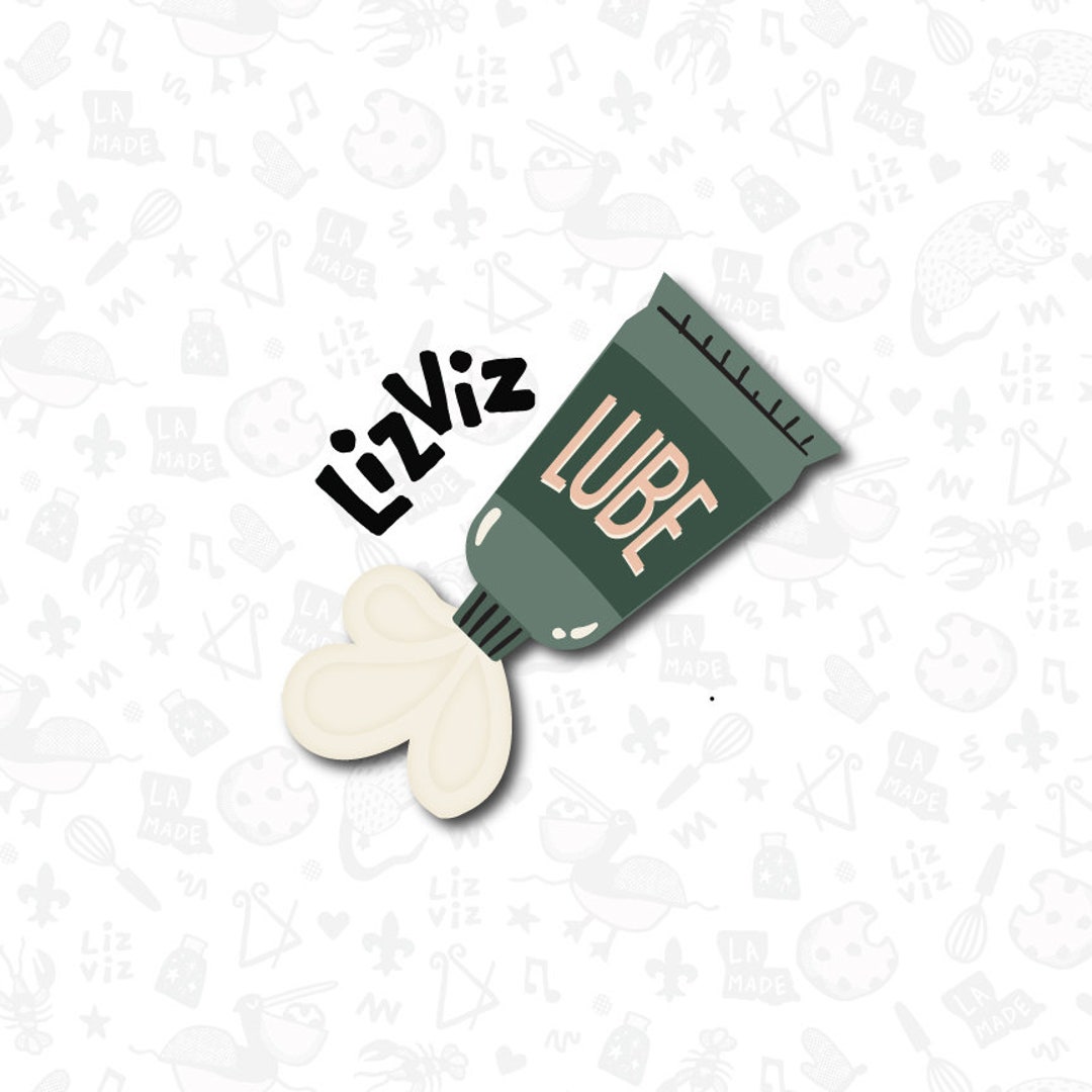 Lube Cookie Cutter. Paint Cookie Cutter. Toothpaste Cookie Cutter. - Etsy