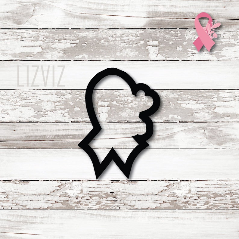 Cancer Awareness Ribbon Cookie Cutter. With Floral. - Etsy