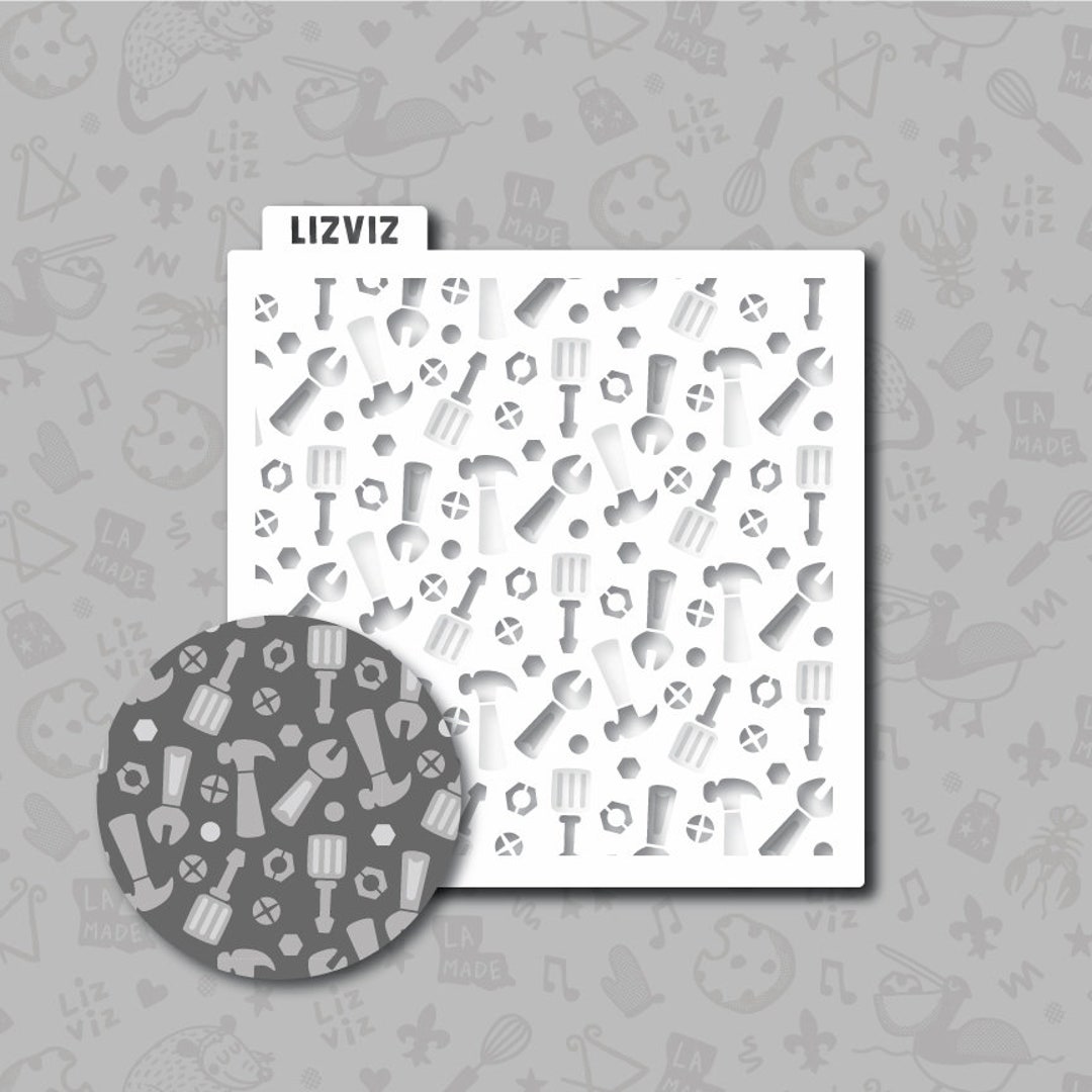 Tool Cookie Stencil - Etsy