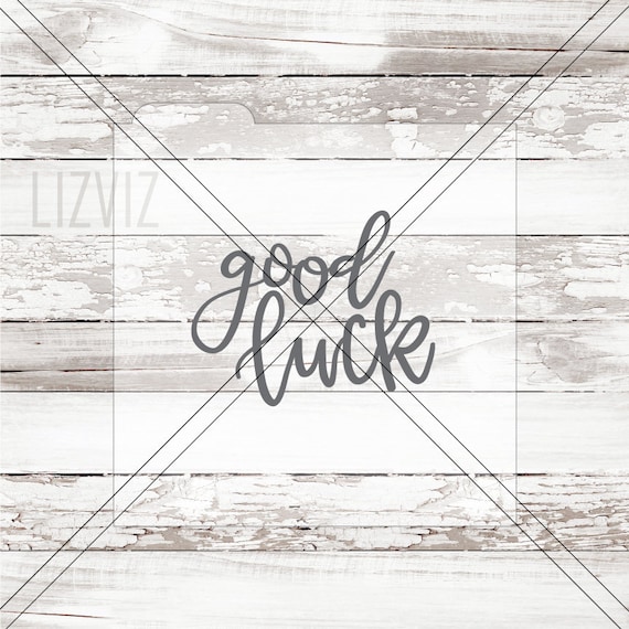 Good Luck Stencil | Etsy
