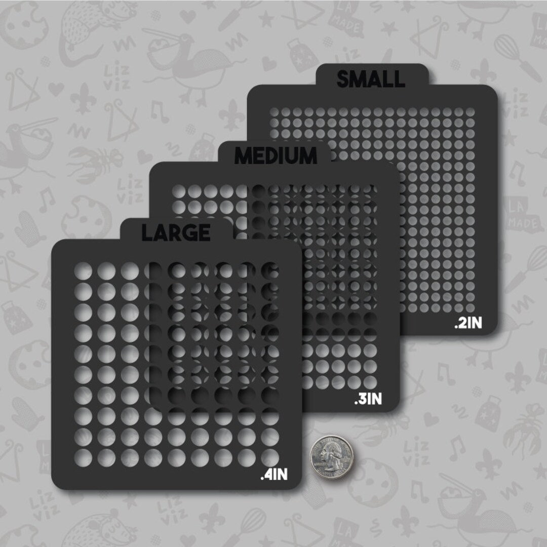 Circle Sprinkle Stencil Multiple Size Options - Etsy