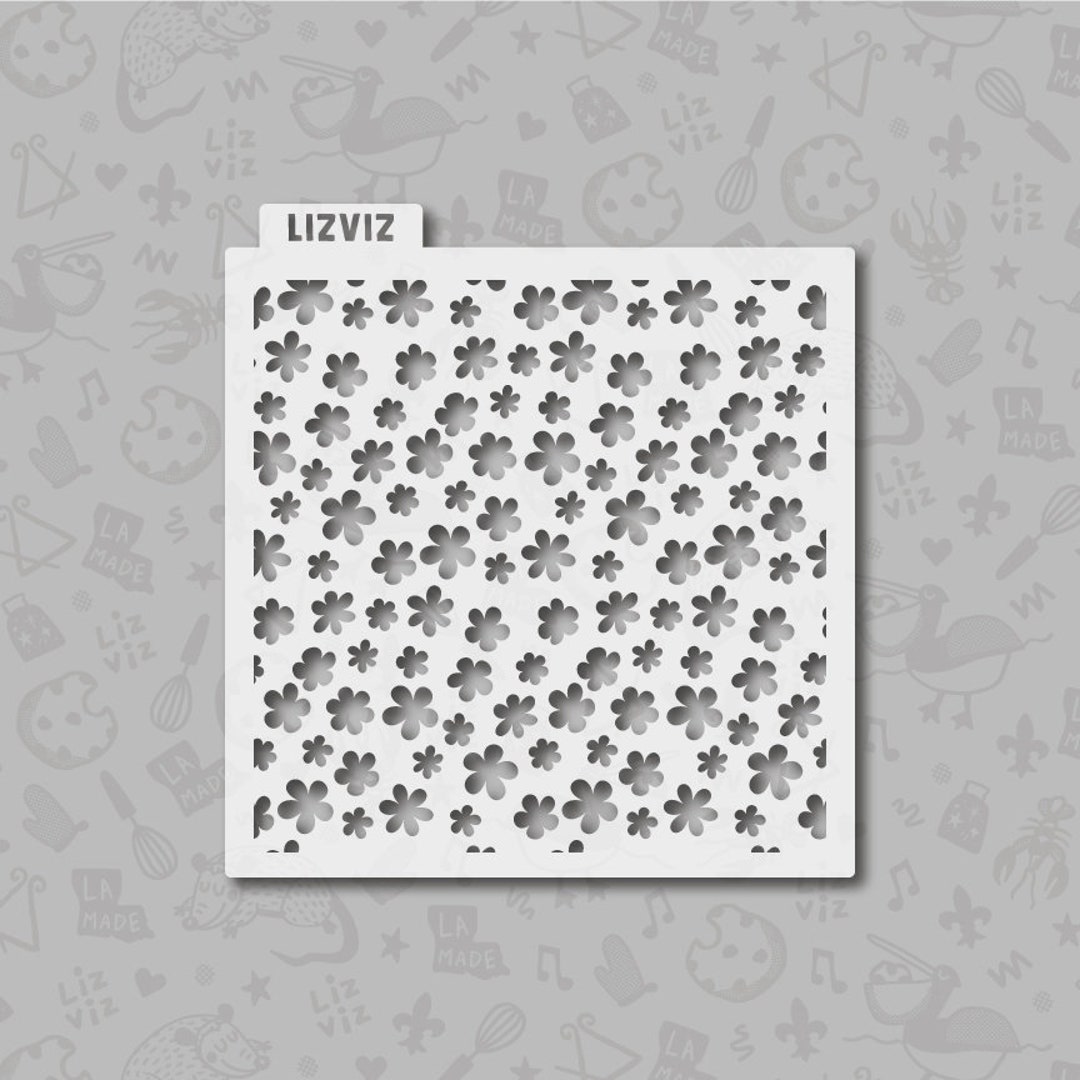 Daisy Pattern Stencil, Floral Cookie Decorating (5.5x5.5 In) - Etsy