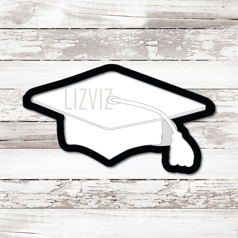 Graduation Cap Cookie Cutter: PLA 3D Printed - Etsy