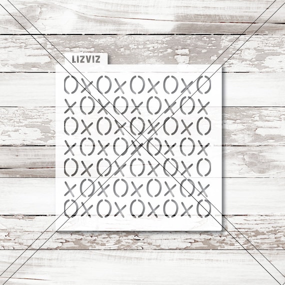 XOXO Valentine Cookie Stencil. - Etsy