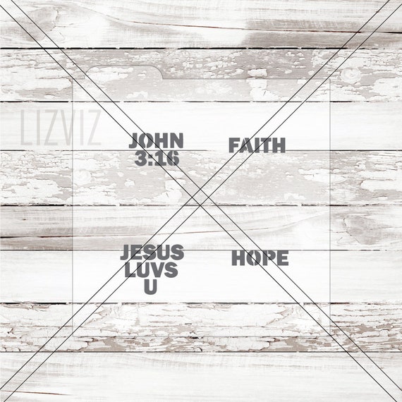 Religious Conversation Heart Candy Cookie Stencil. Valentines. | Etsy