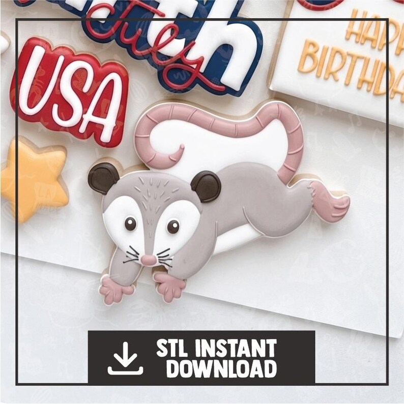 Leaping Possum Cookie Cutter STL Instant Download - Etsy UK