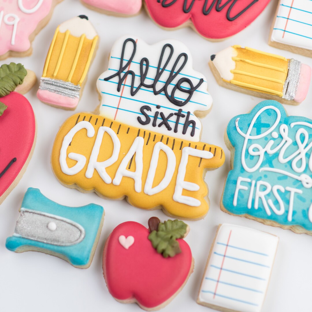 Hello Grade Cookie Cutter. Back to School Cookie Cutter. - Etsy