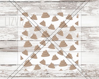 No Poop Stencil - Etsy