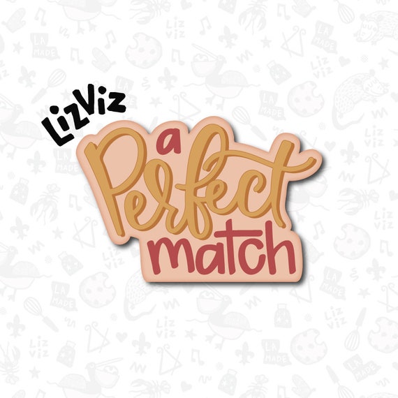 A Perfect Match Cookie Cutter. | Etsy