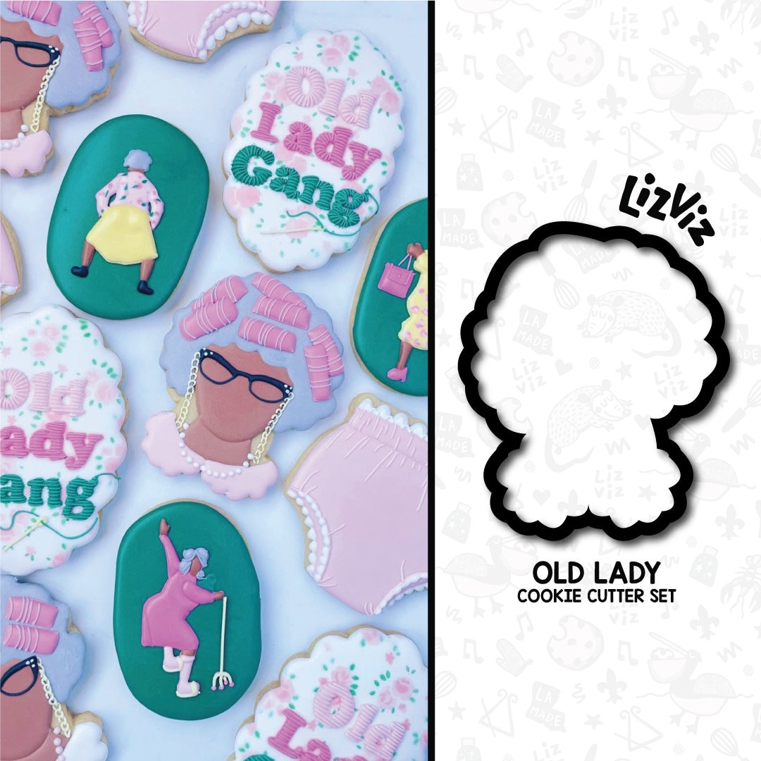 Old Lady Granny Cookie Cutter - Etsy