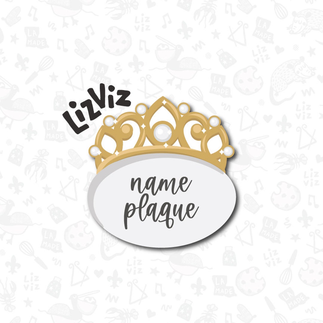 Princess Crown Plaque Cookie Cutter - Etsy
