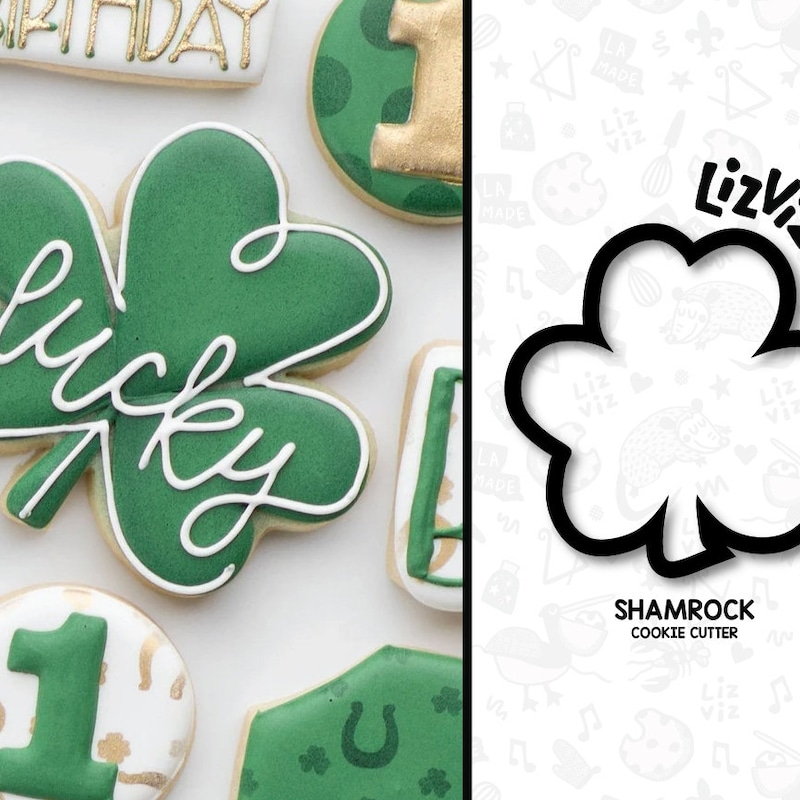 Shamrock Cookies - Etsy