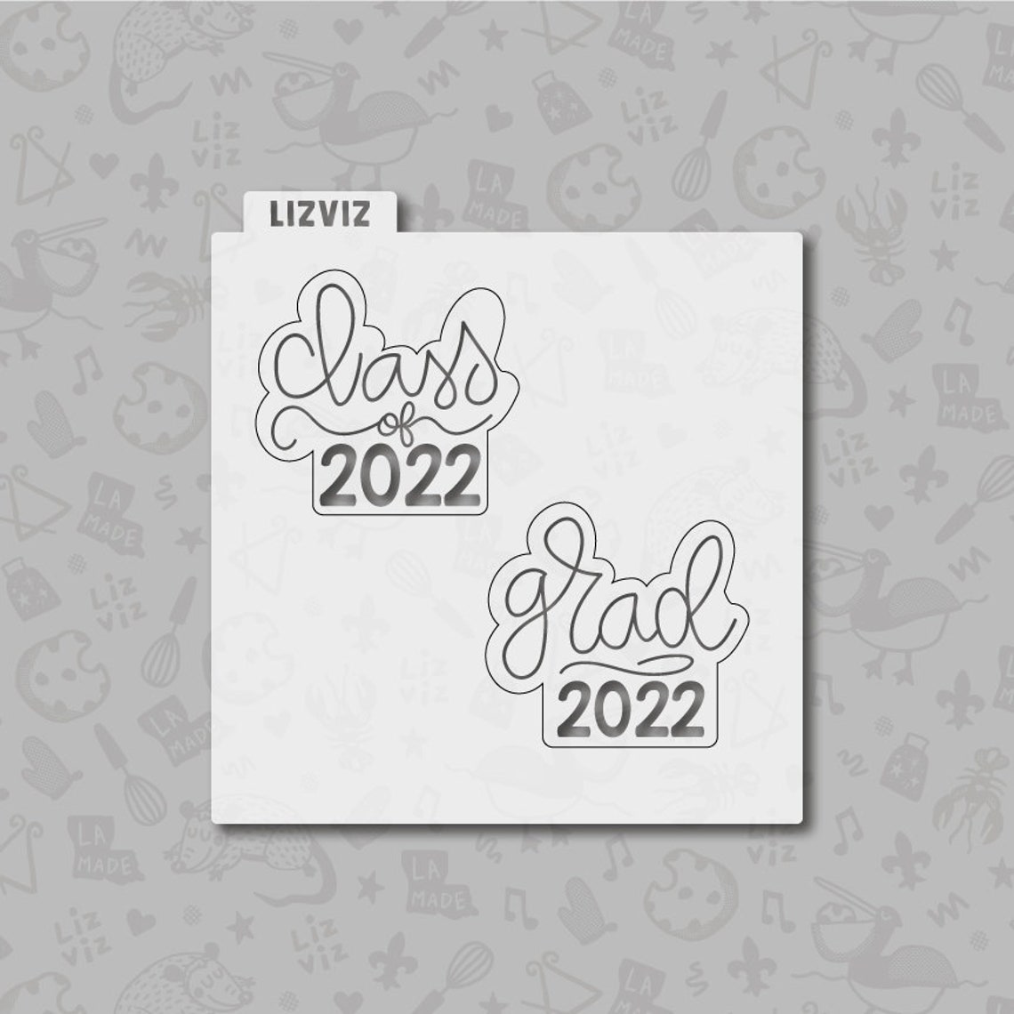 Grad Stencil. Class Of. Grad Year. - Etsy