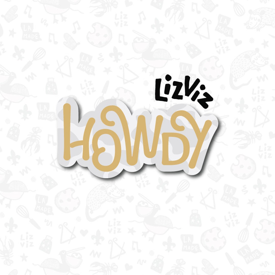 Howdy Cookie Cutter. - Etsy