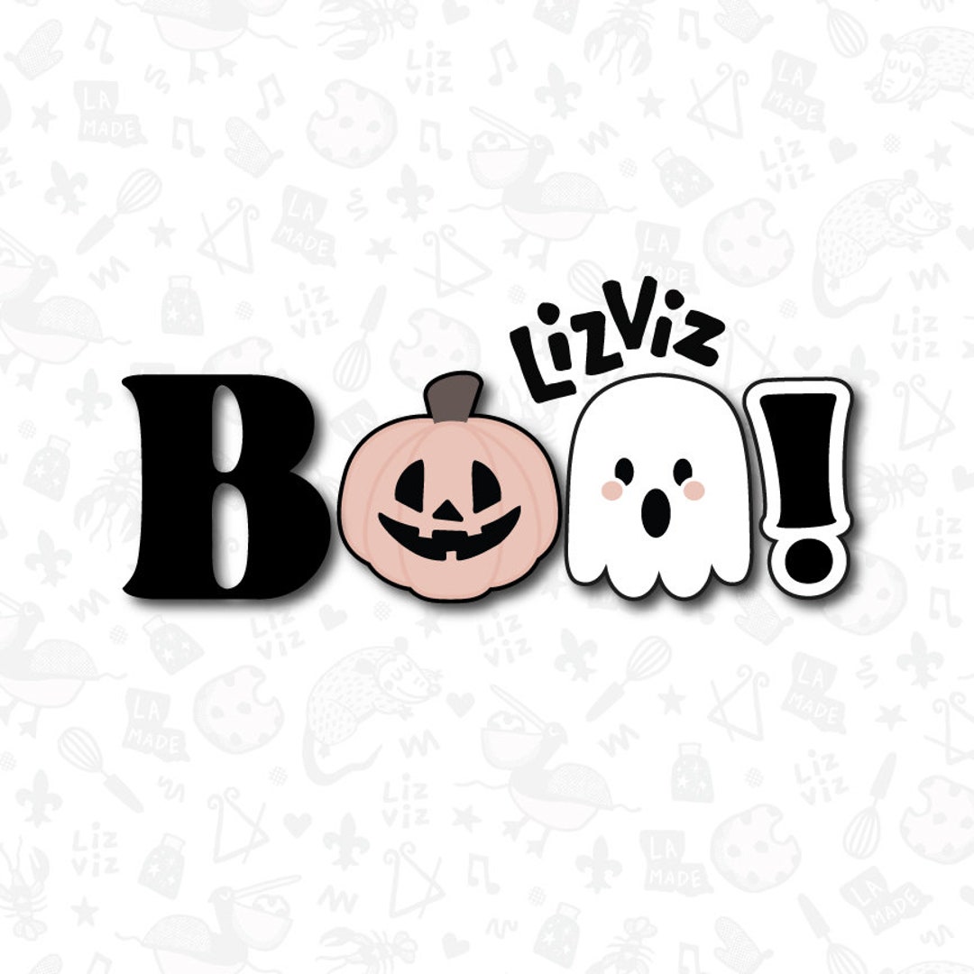 Halloween Cookie Cutter Set Boo! Cookie Cutter Set - Etsy