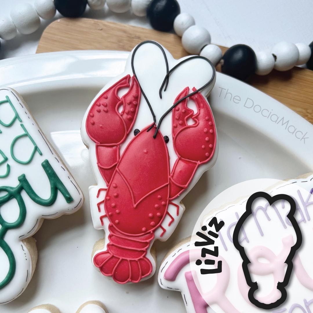 Crawfish Cookie Cutter With Stencil or Embosser Option PNG Download Available - Etsy