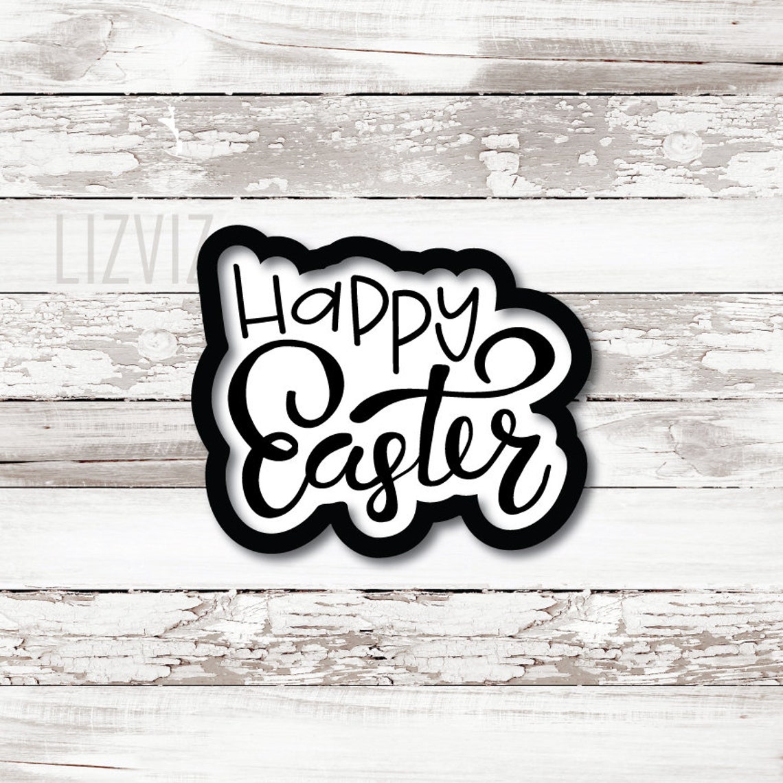 Happy Easter Cookie Cutter. | Etsy