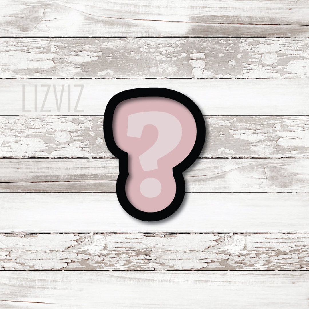 Question Mark Cookie Cutter. - Etsy