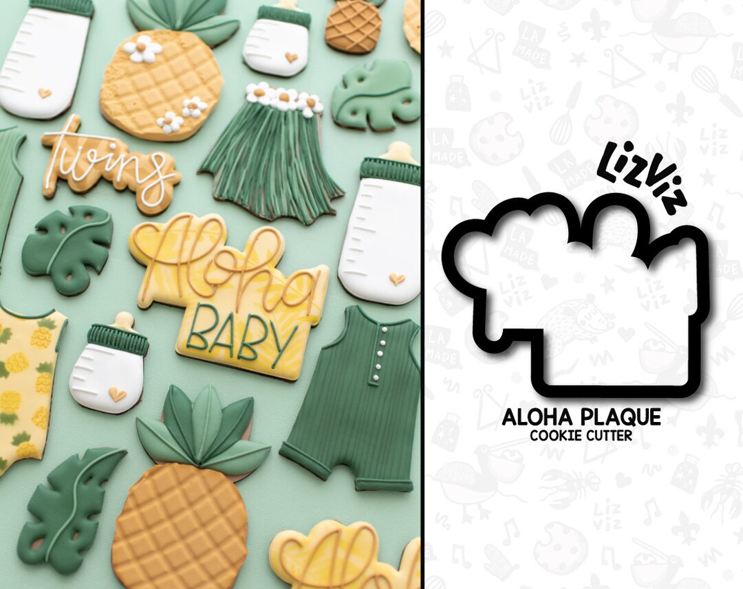 Aloha Cookie Cutter Plaque Luau Cookie Cutter - Etsy