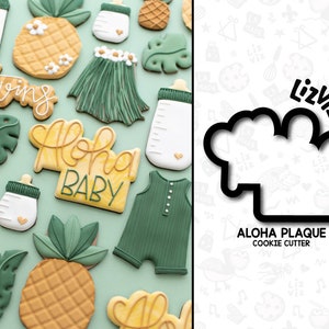 Aloha Cookie Cutter Plaque Luau Cookie Cutter - Etsy