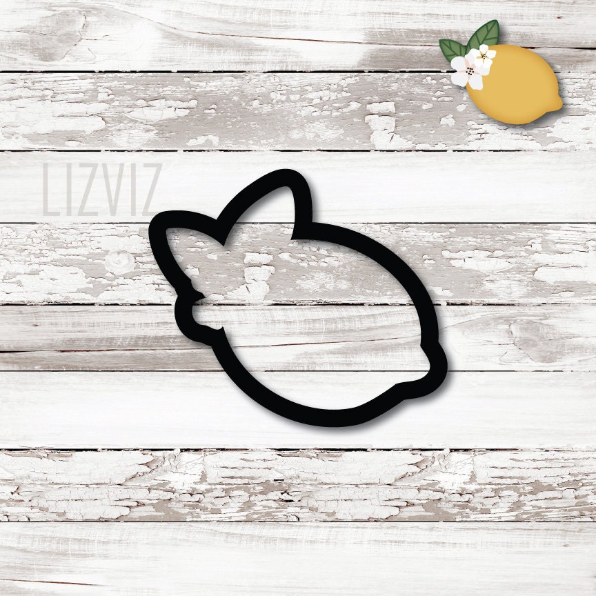 Floral Lemon Cookie Cutter. - Etsy