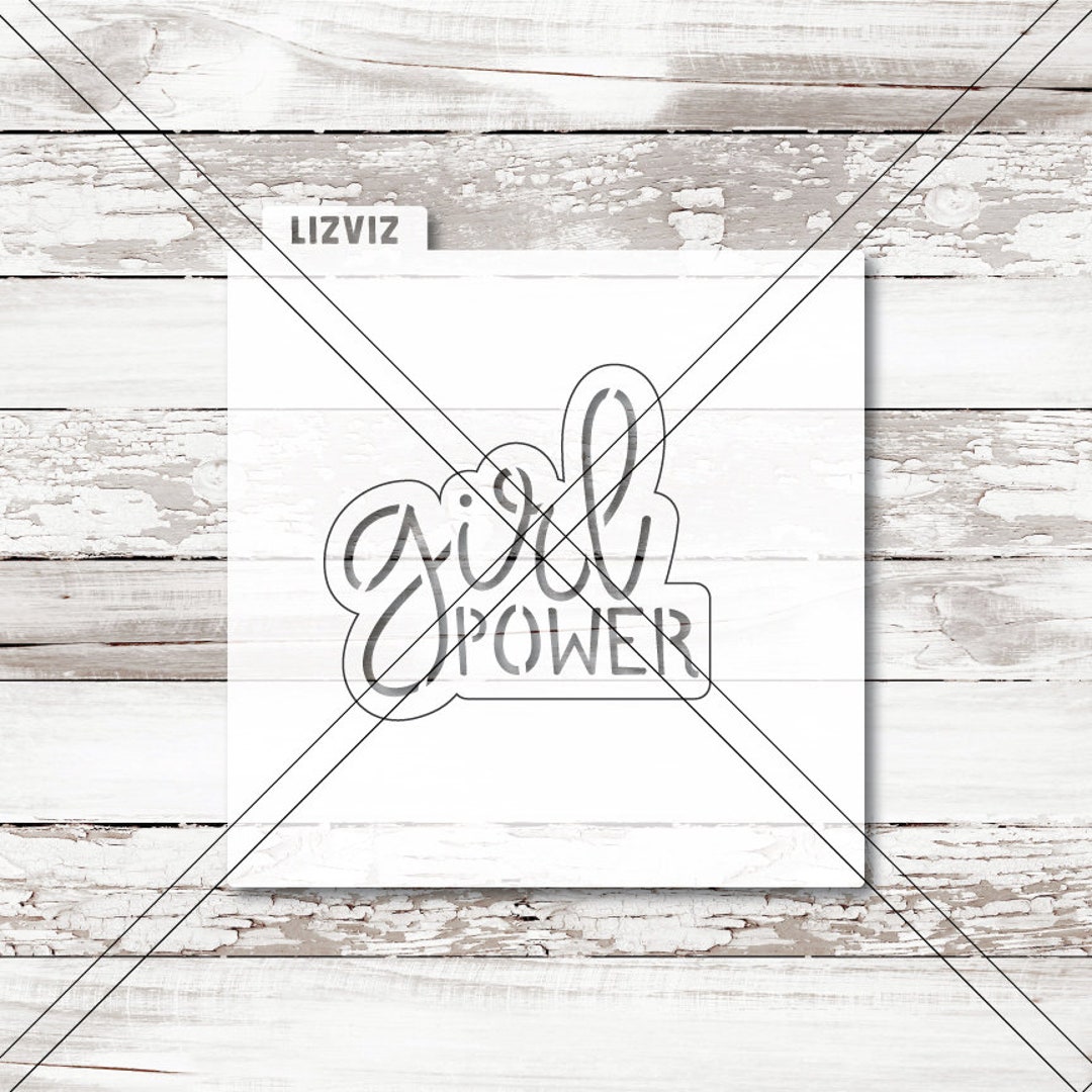 Girl Power Cookie Stencil. Woman Empowerment. - Etsy