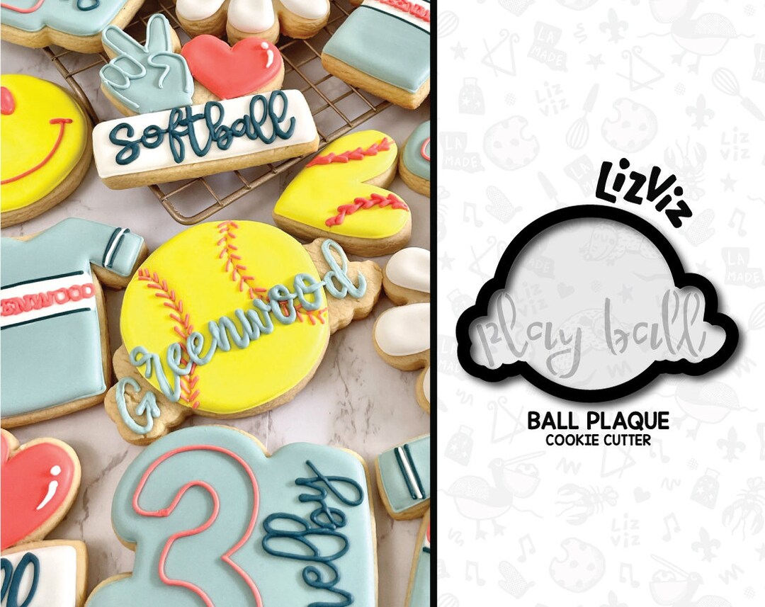 Basketball Cookie Cutter. Baseball Cookie Cutter. - Etsy