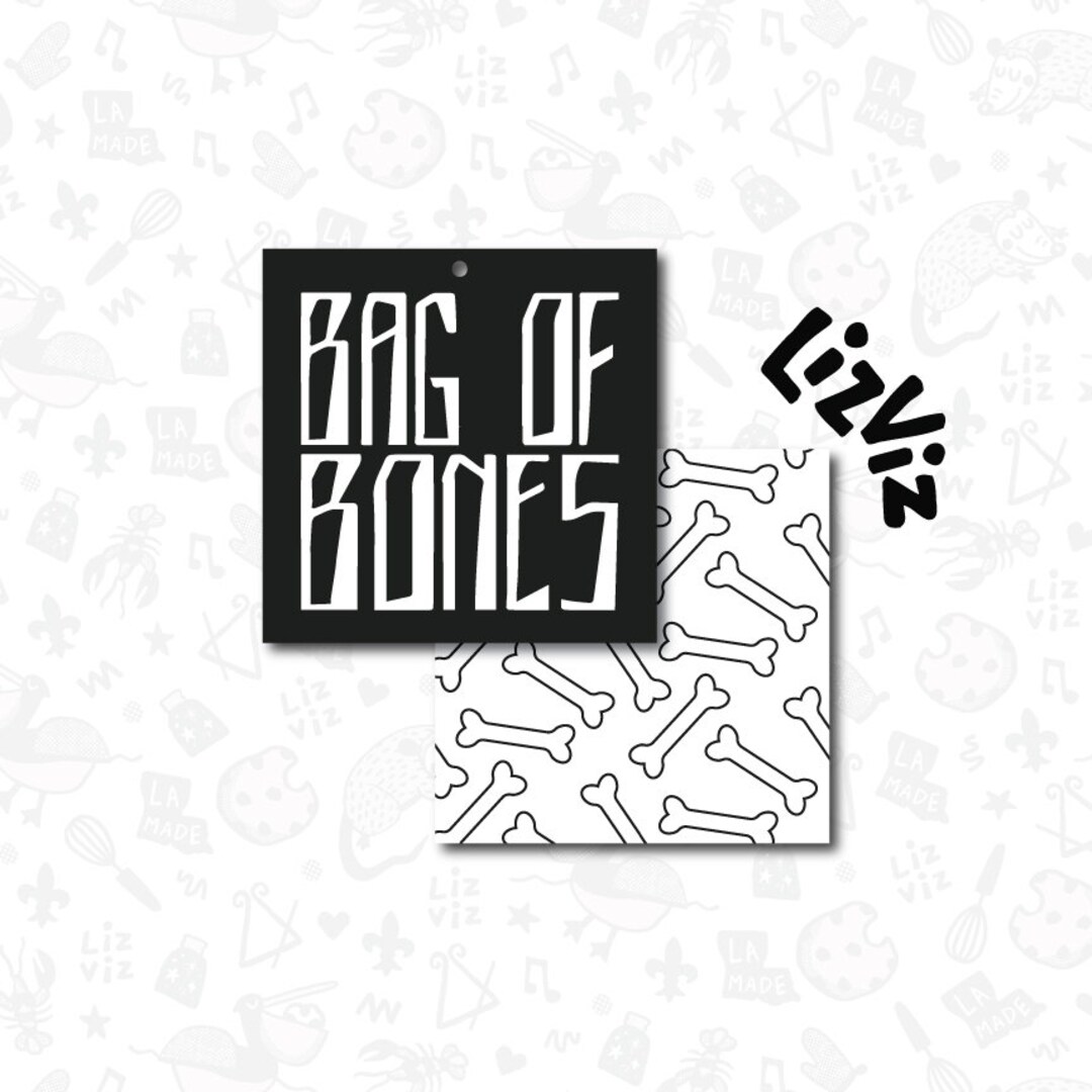 Bag of Bones Printable Tags. Instant Digital Download. - Etsy