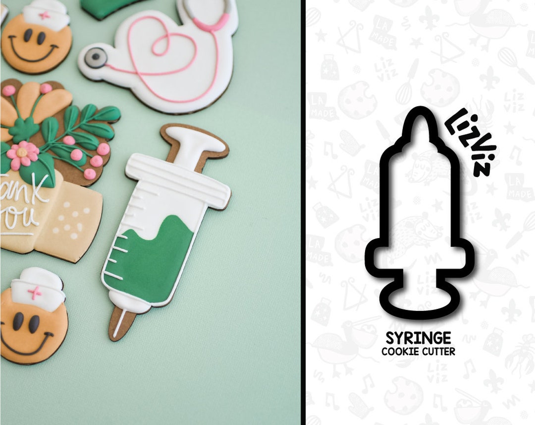 Nurse Appreciation Cookie Cutter. Syringe Cookie Cutter. - Etsy