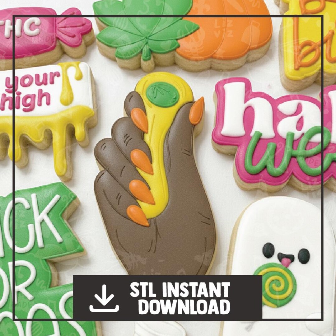 Hand Holding Glass Pipe Cookie Cutter STL Instant Download - Etsy