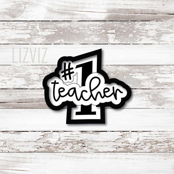 Number One Teacher - Etsy