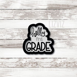 Hello Grade Cookie Cutter: Back to School Treat Cutter - Etsy