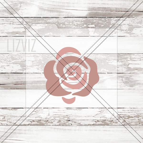 Rose Cookie Stencil - Etsy