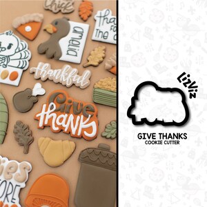 Give Thanks Cookie Cutter - Etsy