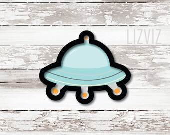 UFO Cookie Cutter Alien Cookie Cutters Spaceship Cookie - Etsy
