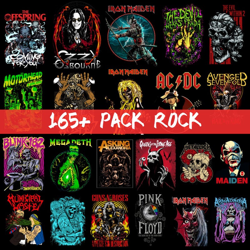 Metal Band Tees Vintage - Etsy
