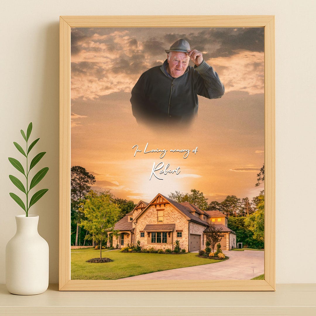 In Loving Memory of Grandma – Custom Memorial Portrait Above Home ...