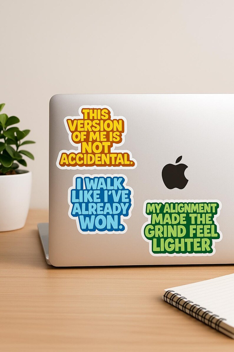 Manifestation Graffiti Sticker Pack | Urban Motivational Quotes ...