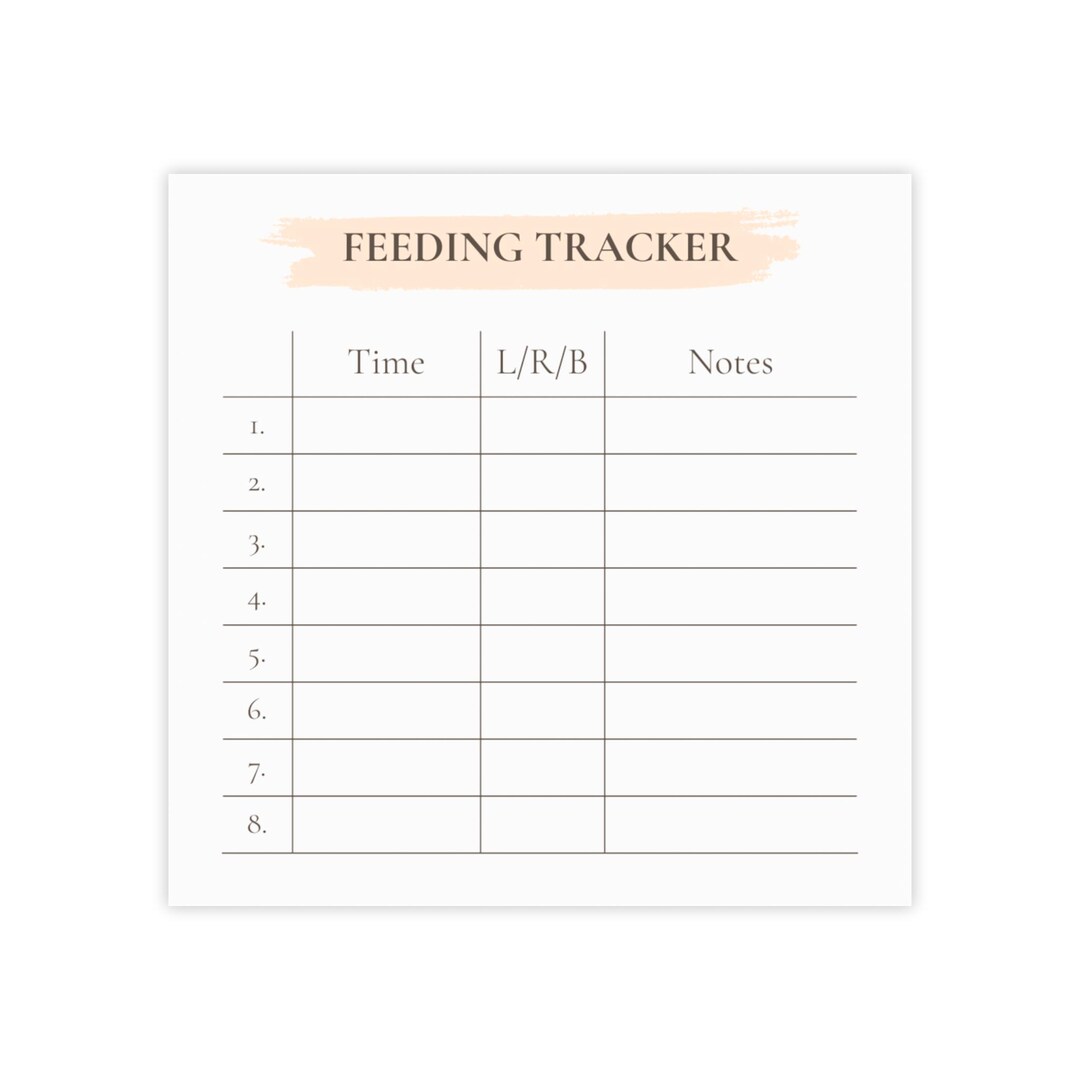 Baby Feeding Tracker Sticky Notes • Breastfeeding & Bottle Log - Etsy