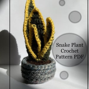 Snake Plant Crochet Pattern PDF - Etsy