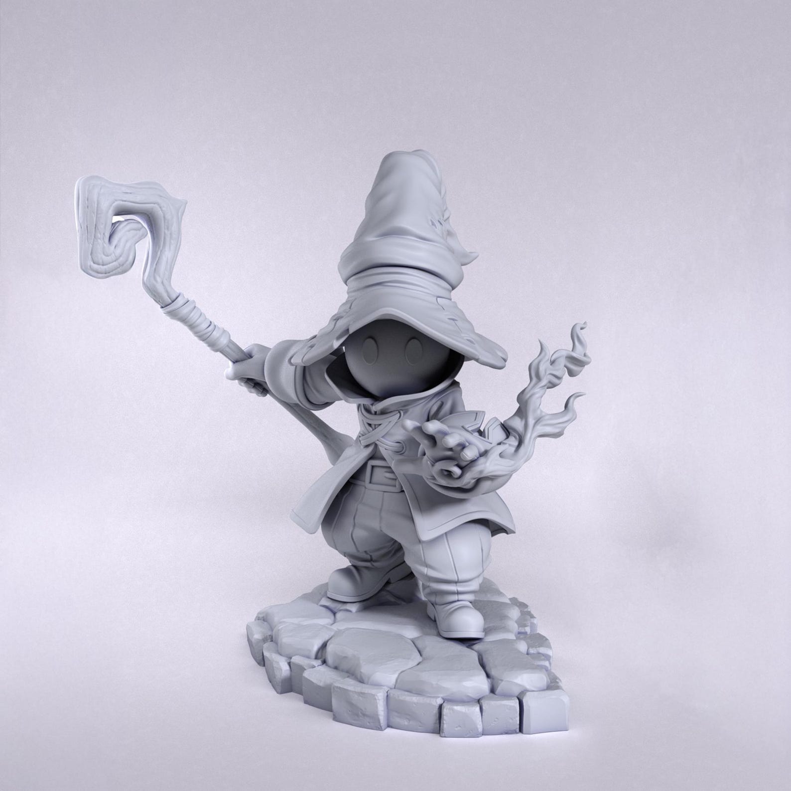 Vivi Ornitier STL | Final Fantasy IX Statue | Black Mage Figure | 12 ...