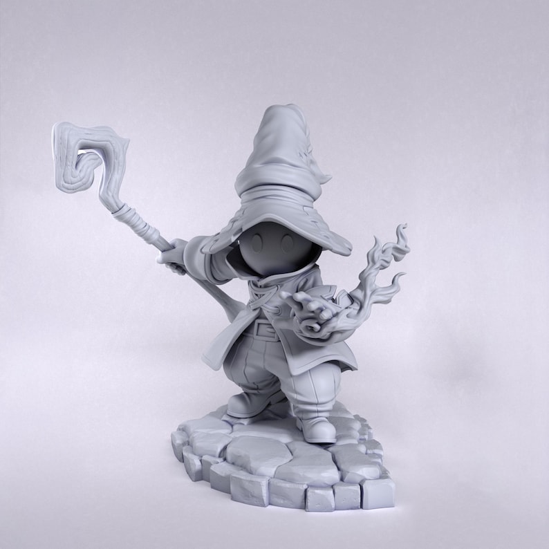 Vivi Ornitier STL | Final Fantasy IX Statue | Black Mage Figure | 12 ...