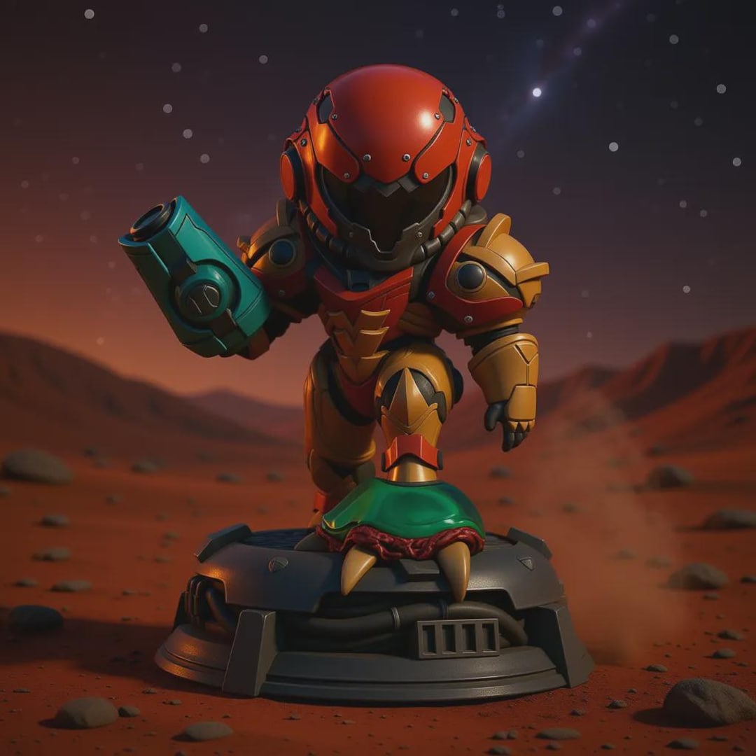 Chibi Samus Aran STL | Metroid Prime Statue | Varia Suit Figure | 5.9cm ...