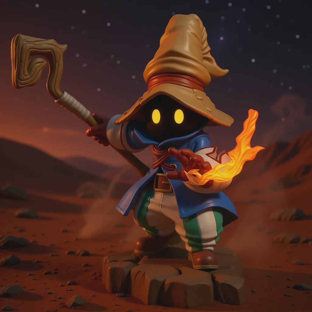 Vivi Ornitier STL | Final Fantasy IX Statue | Black Mage Figure | 12 ...